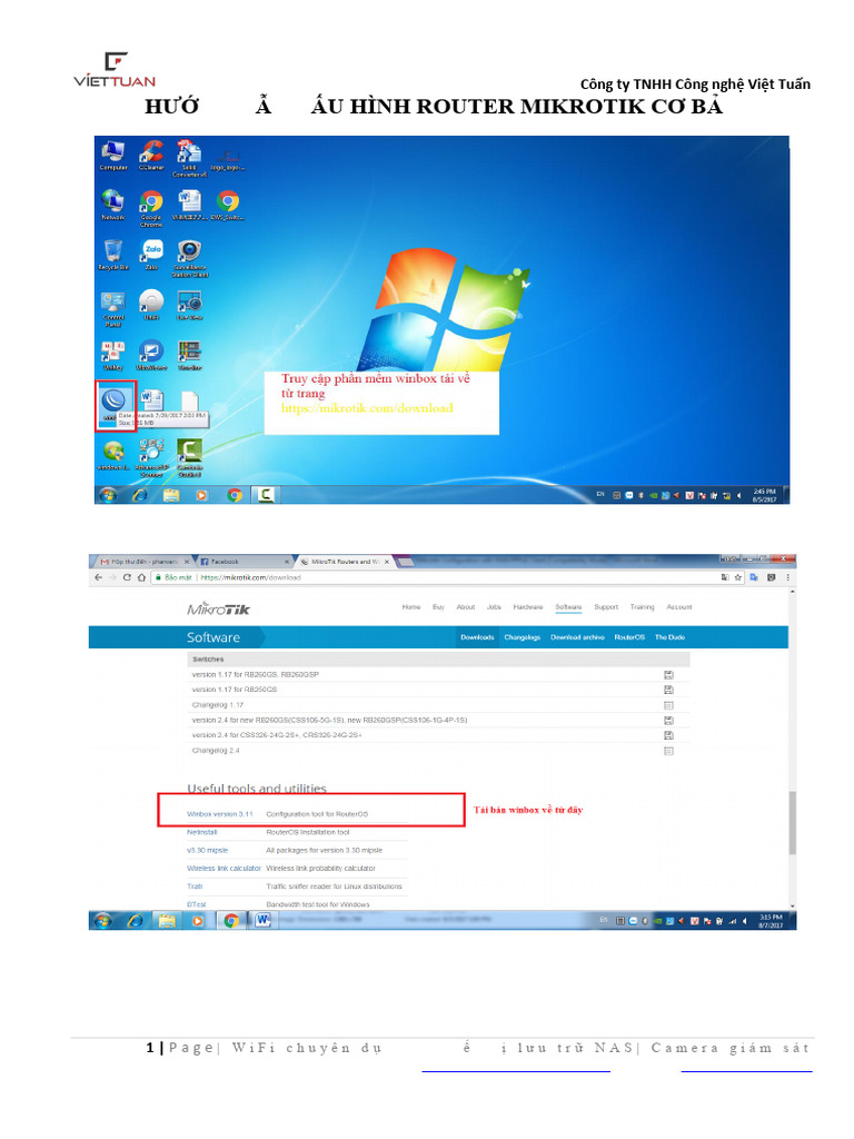 Huong Dan Cau Hinh Router Mikrotik - Coban | PDF
