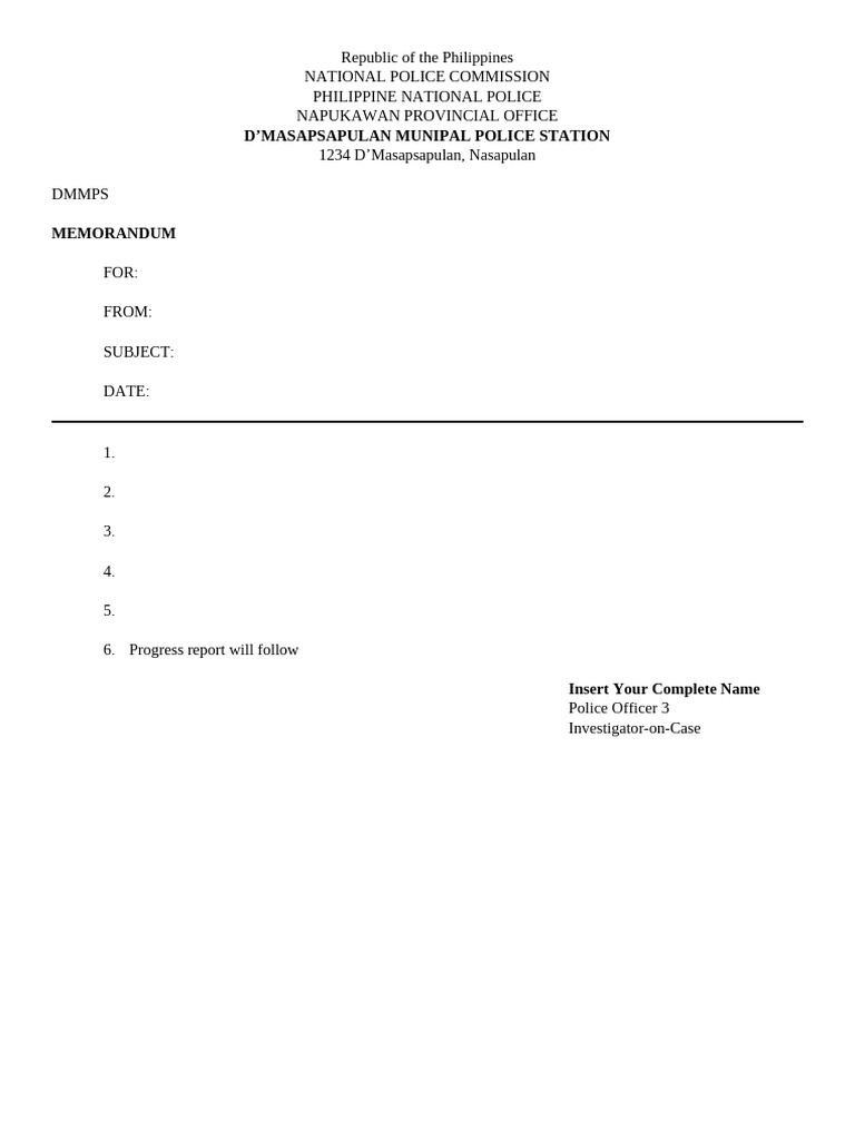 Spot Report Format | PDF | Social Science