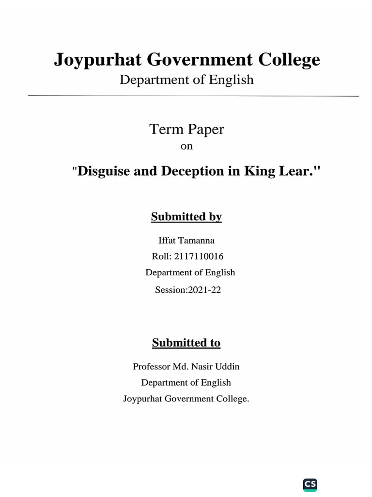 King Lear | PDF