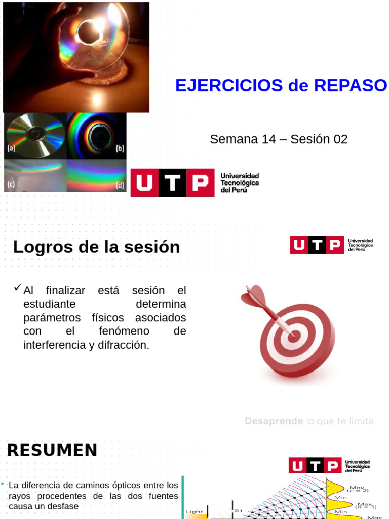 S14 - s2 - Material Adicional (REPASO Ejercicios - Interferencia - RESUELTOS) | PDF | Ligero ...