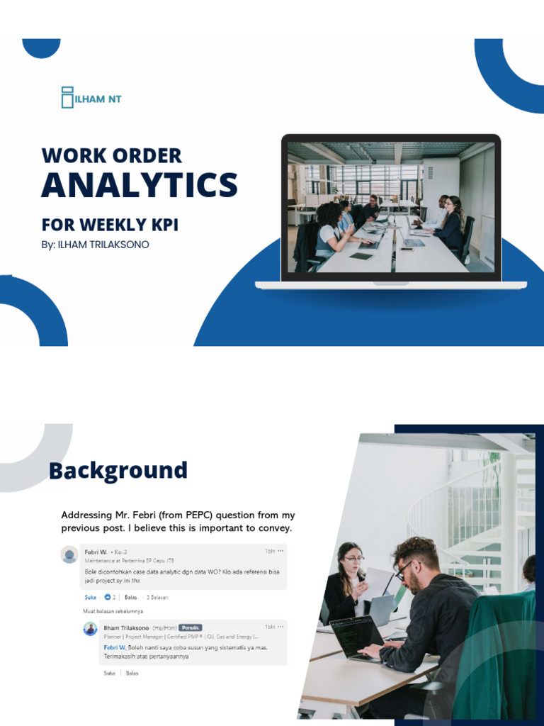 Work Order Analytics for Maintenance KPIs | PDF | Analytics | Data Analysis