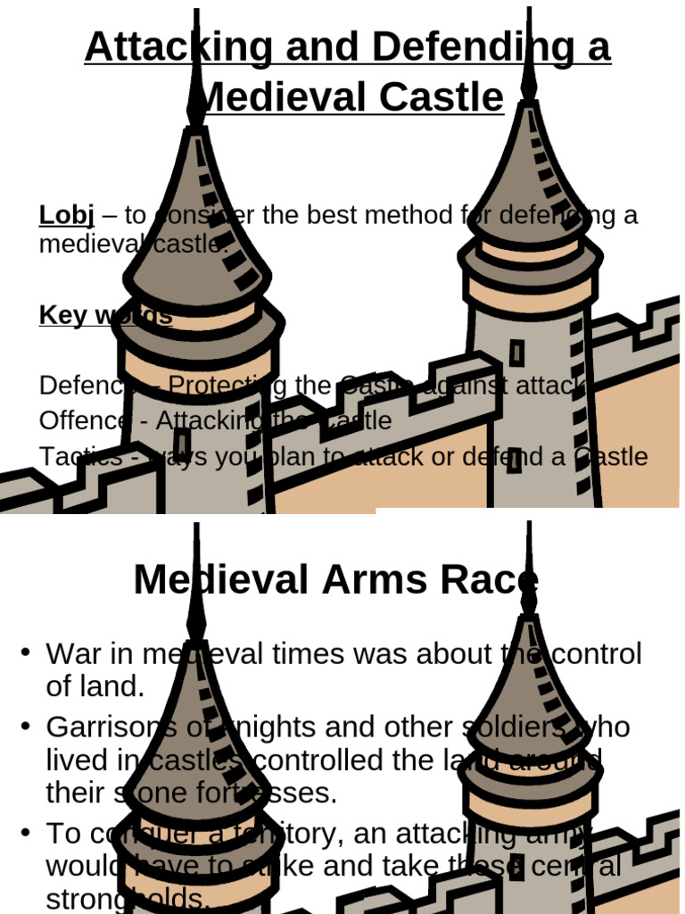 Lesson 5 Attacking and Defending a Medieval Castle | PDF | Castle | Siege