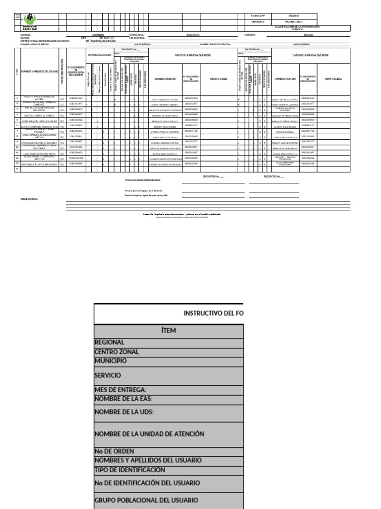 Refrigerio Carmen | PDF | Documento de identidad | Instituciones sociales