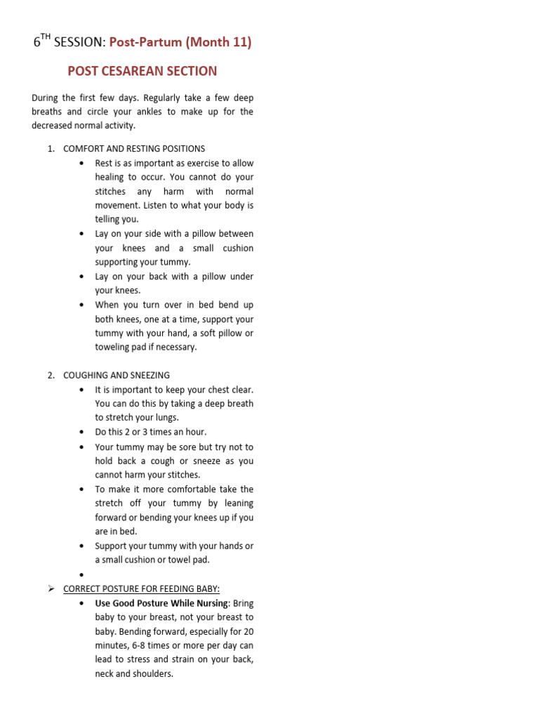 PDF 6-Physio Session 6 | PDF | Breastfeeding | Pillow
