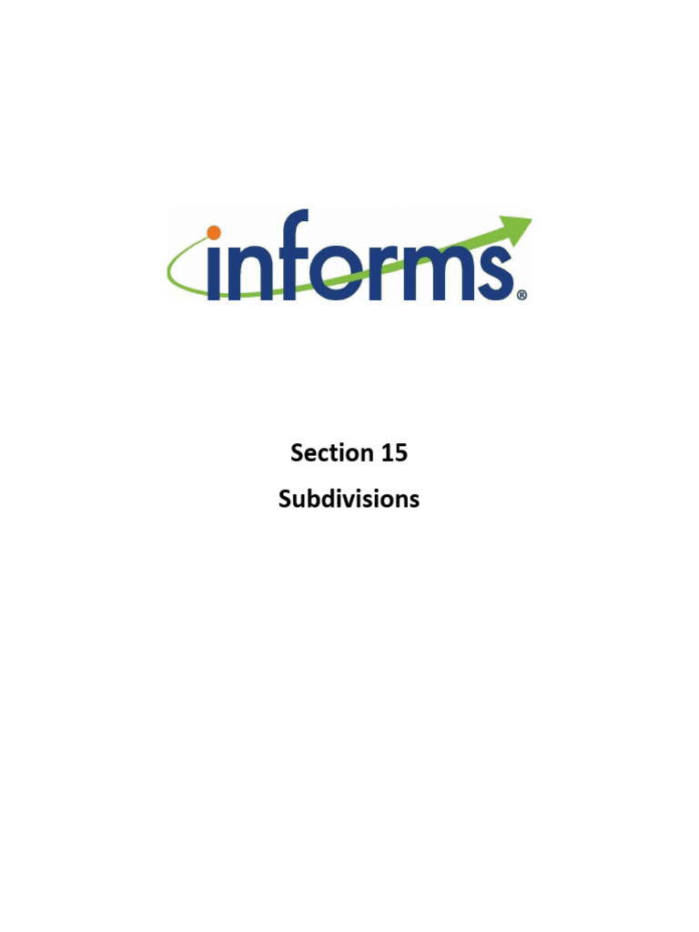 Section 15 - Subdivisions | PDF | Expense | Committee