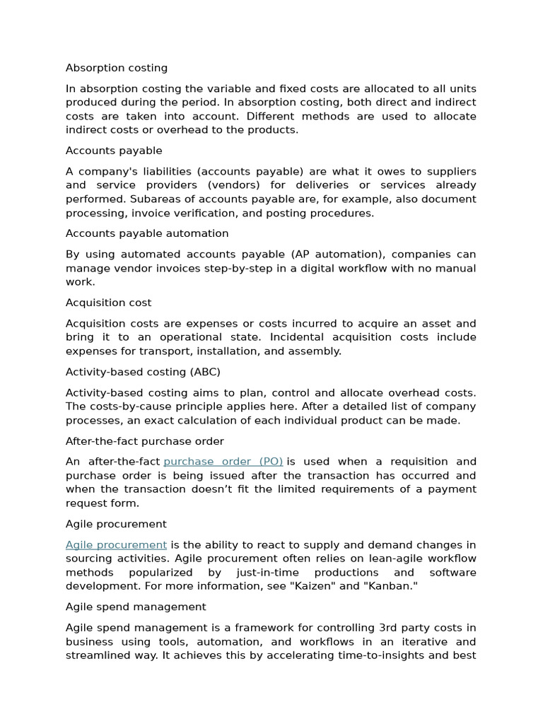 Procurement and Costing Glossary | PDF | Procurement | Auction