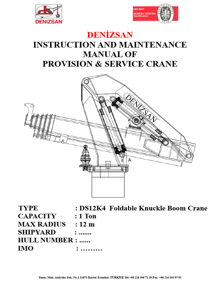 DS12K4 MANUAL_rev01 | PDF | Crane (Machine) | Pump