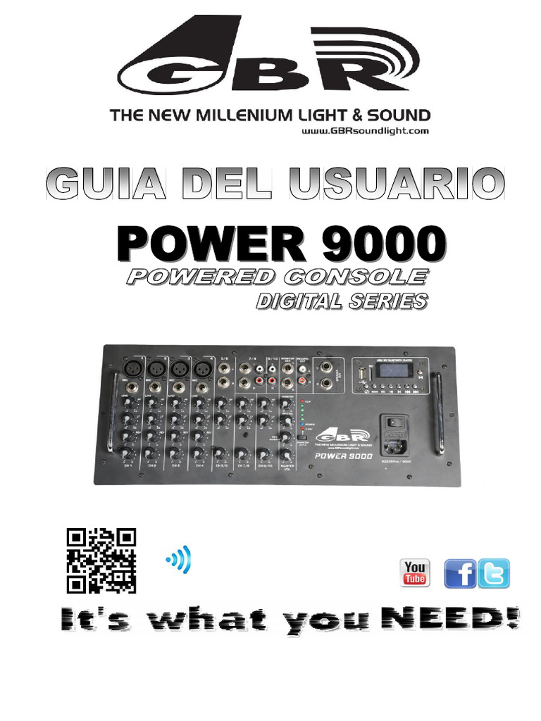 Consola Potenciada Power 9000 1 | PDF | Altoparlante | Disco compacto