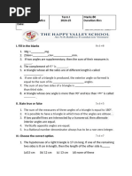 Form 3 Mathematics Worksheet | PDF | Geometry | Elementary Mathematics