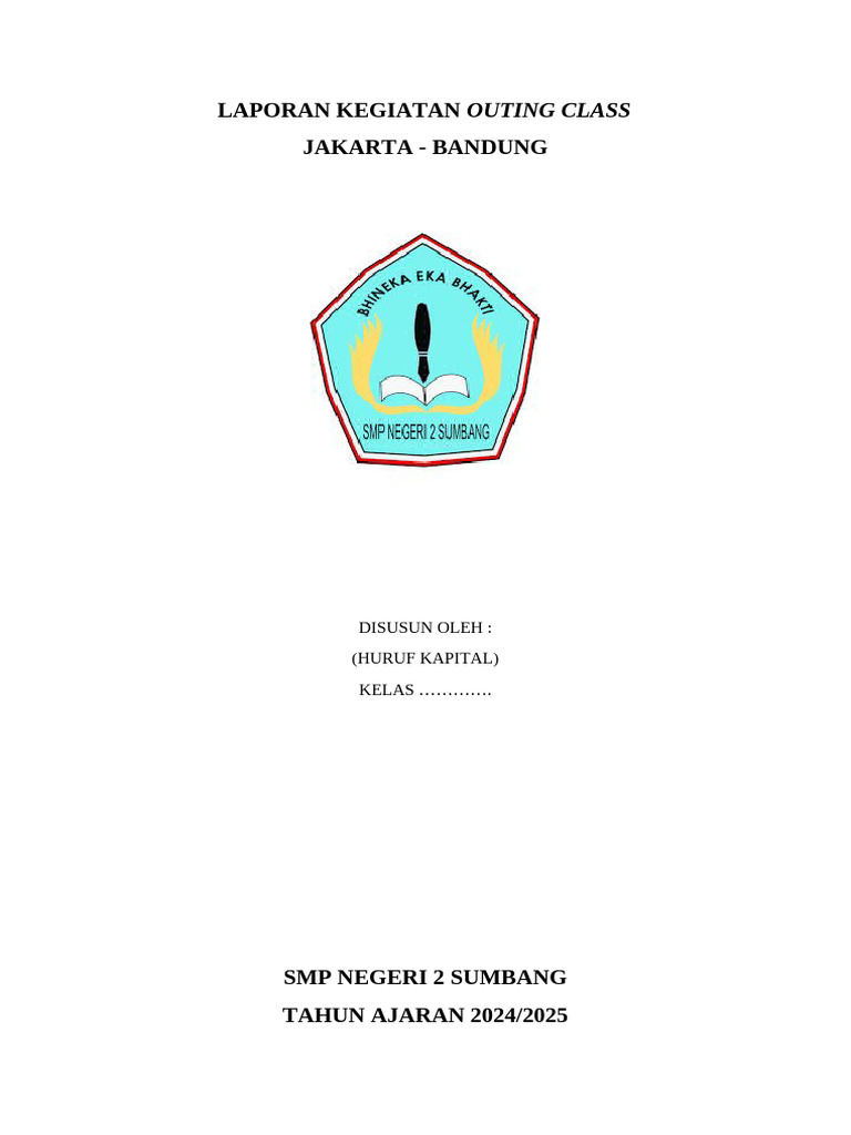 Sistematika Laporan Outing Class | PDF