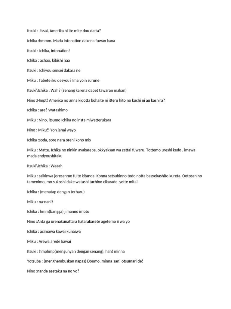 Dialog Anime | PDF