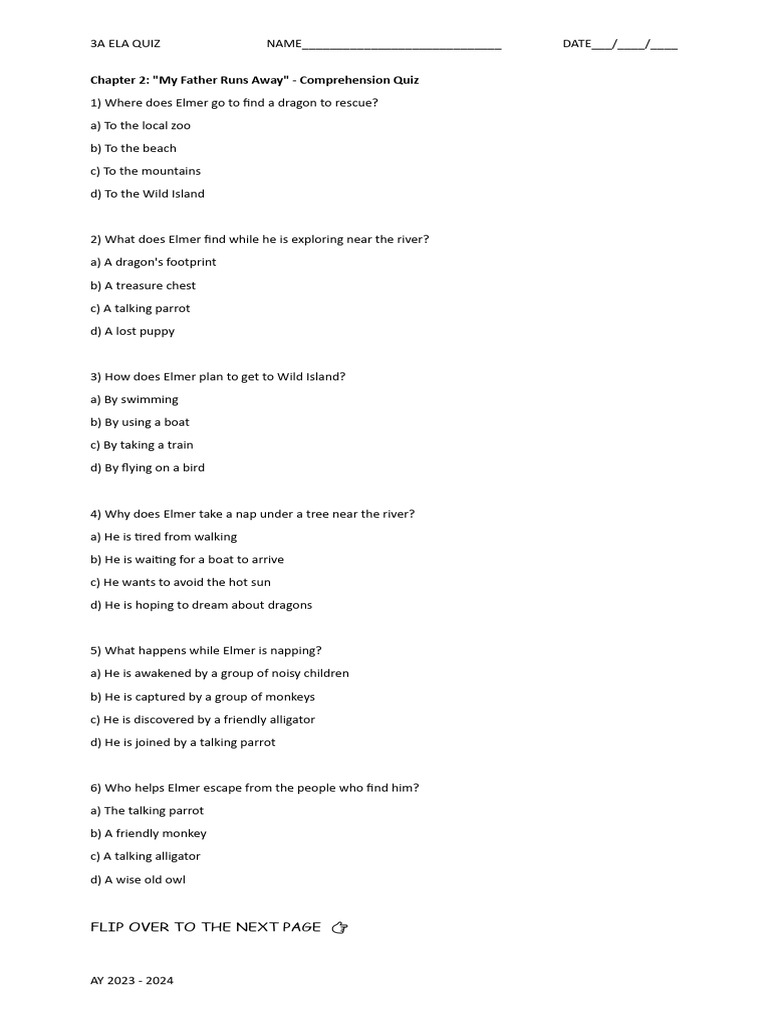 CH2 Comprehension Quiz | PDF