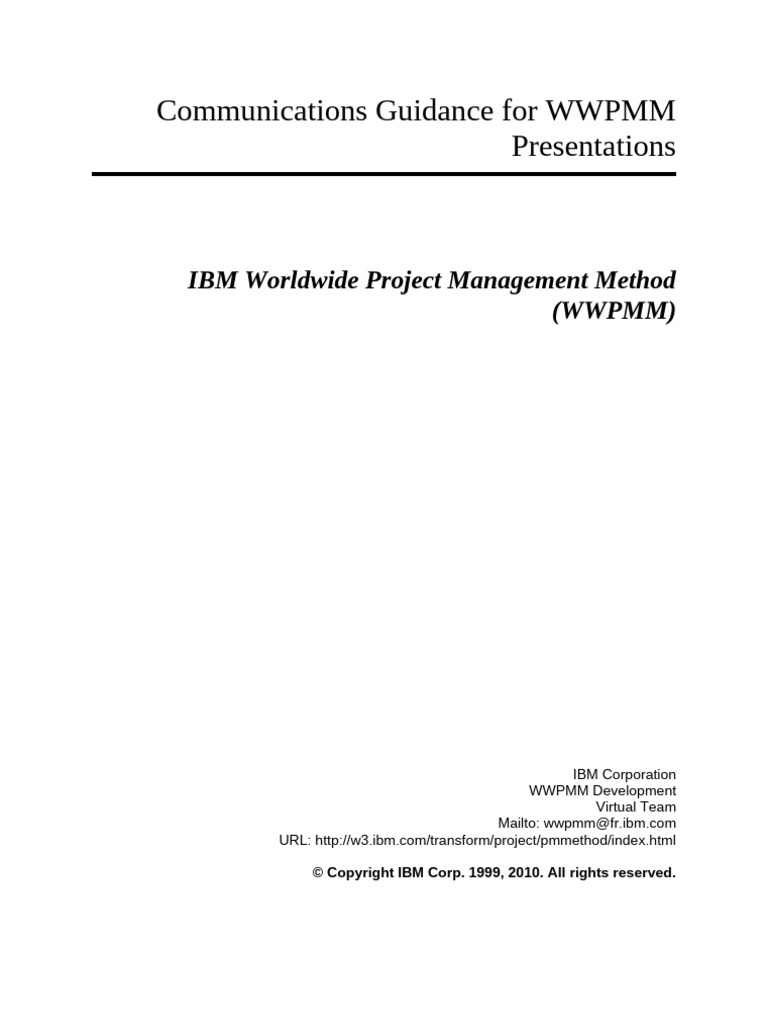Communications Guidance For WWPMM Presentations | PDF | Business ...