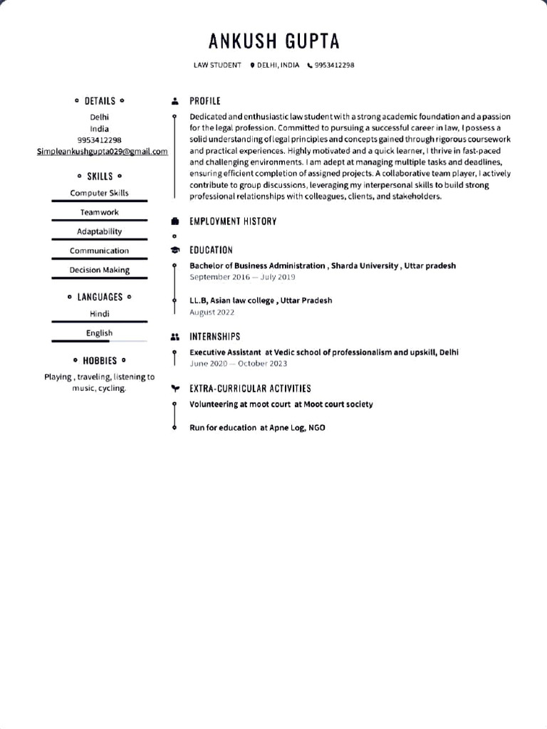 Ankush Gupta: Details Profile | PDF