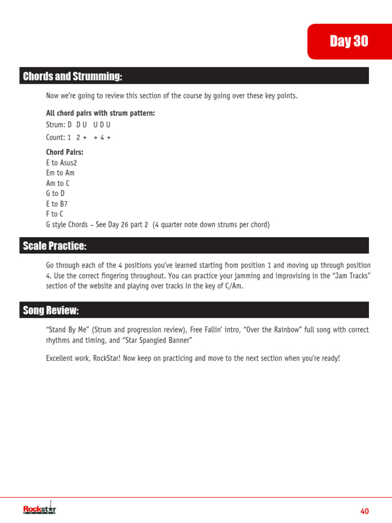 Day 30 Practice Guide | PDF