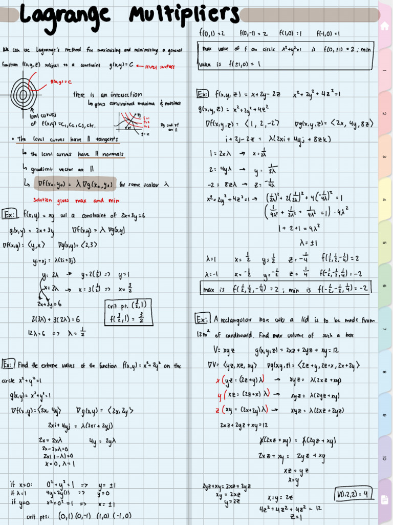 Calc 3 | PDF | Mathematical Analysis | Mathematics
