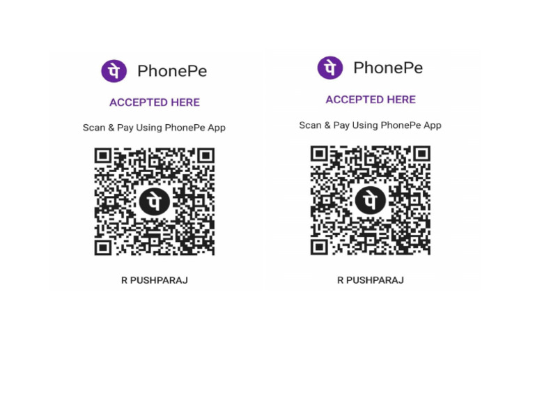 Phone Pay Scan Pushparaj | PDF