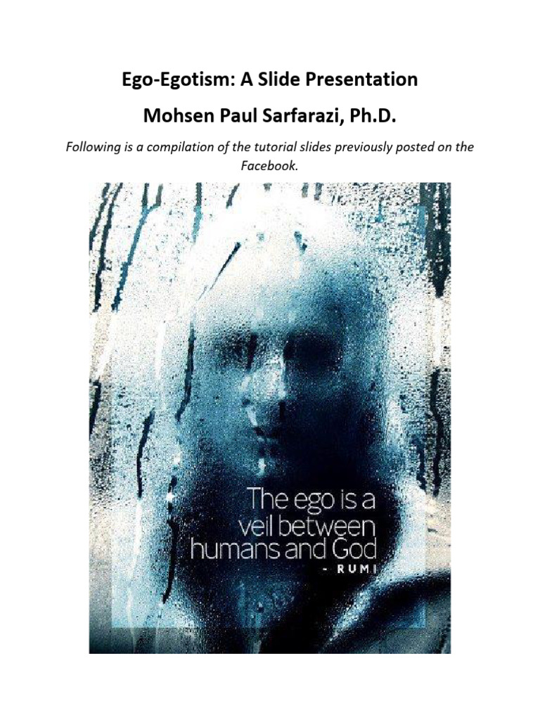 Ego Egotism A Slide Presentation | PDF