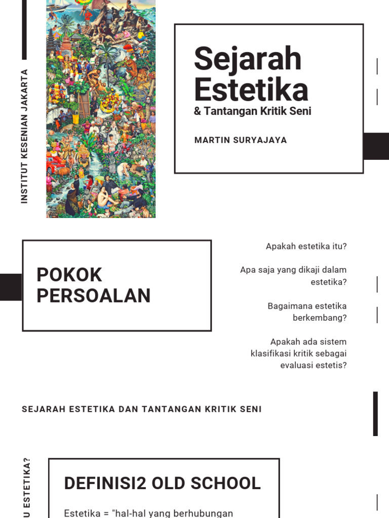 Sejarah Estetika & Tantangan Kritik Seni - Martin Suryajaya | PDF