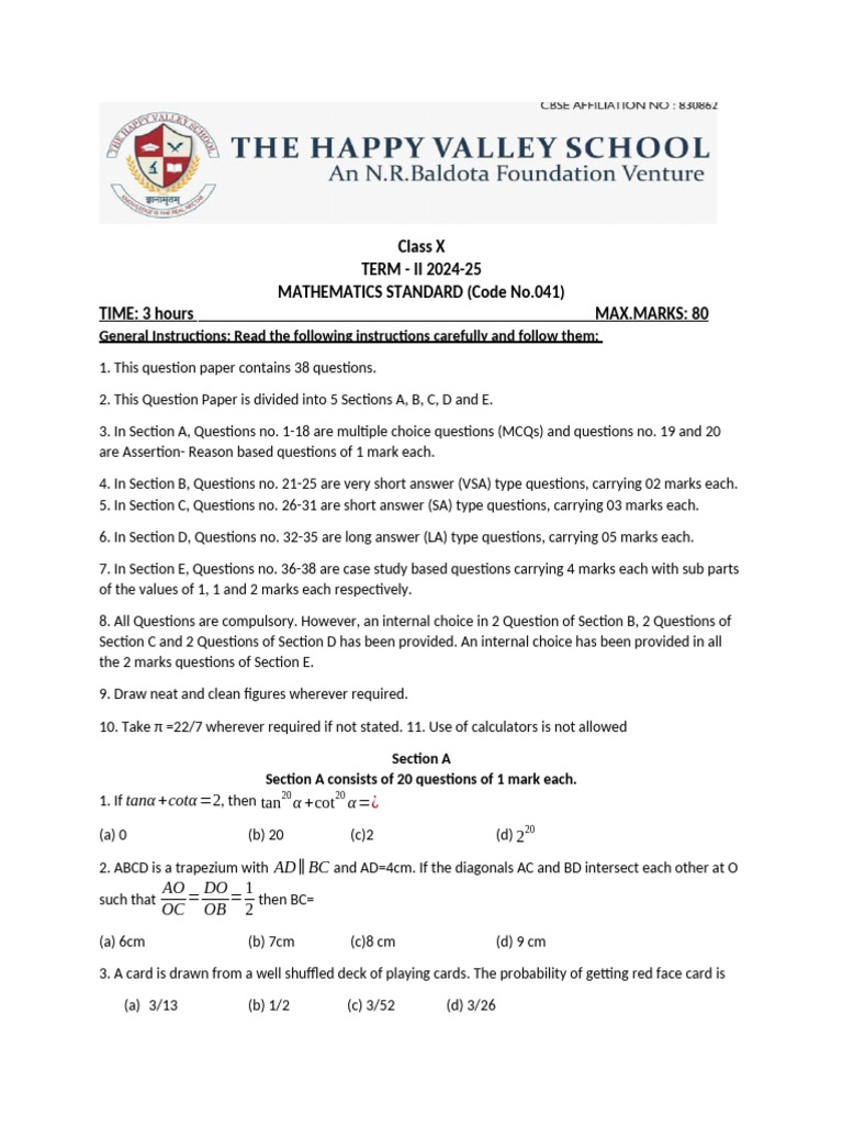 Term2 g10 | PDF | Circle | Trigonometric Functions