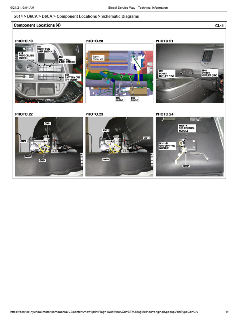 2014 D6CA D6CA Component Locations Schematic Diagrams | PDF