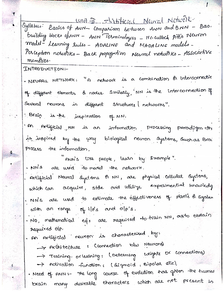 Sct-Unit-2-Hand Written Notes | PDF