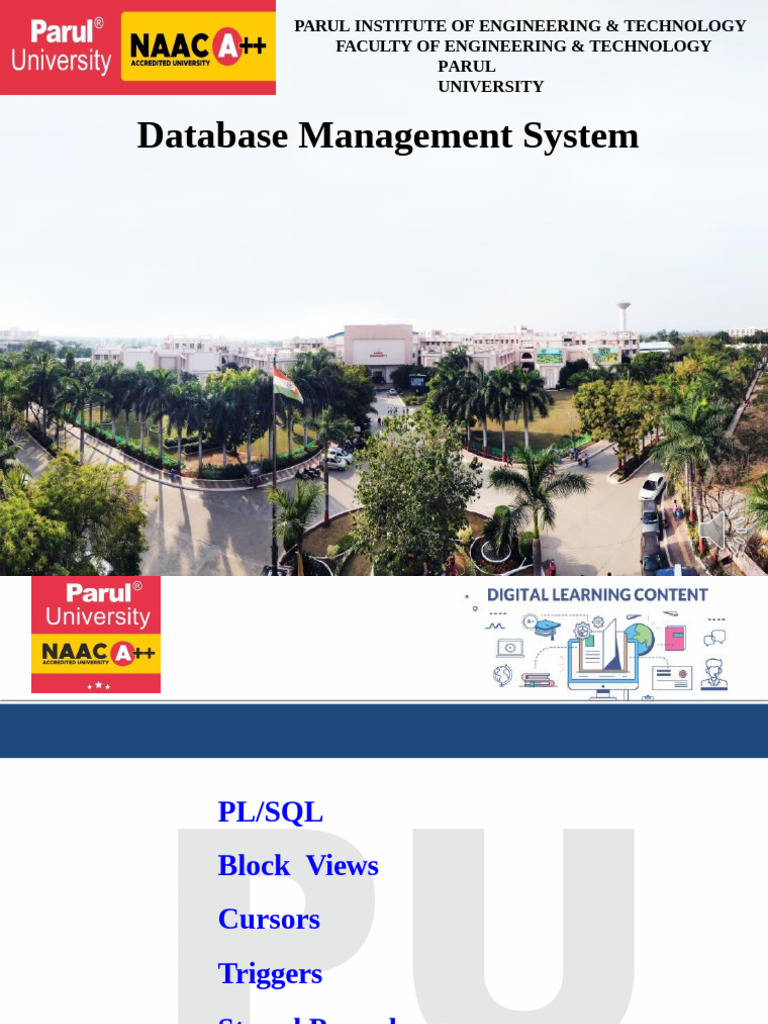 Unit 9 PL & SQL Language | PDF | Pl/Sql | Sql
