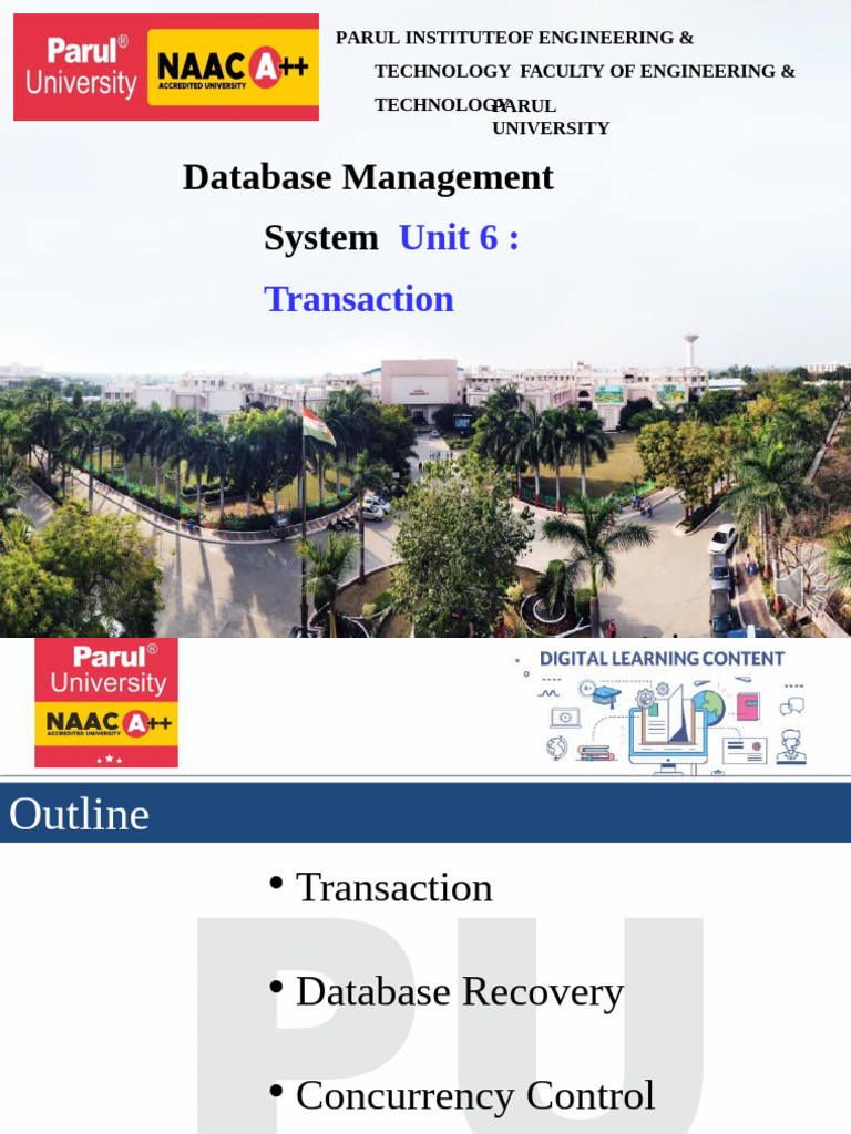 Unit 6 Transactions | PDF | Database Transaction | Acid