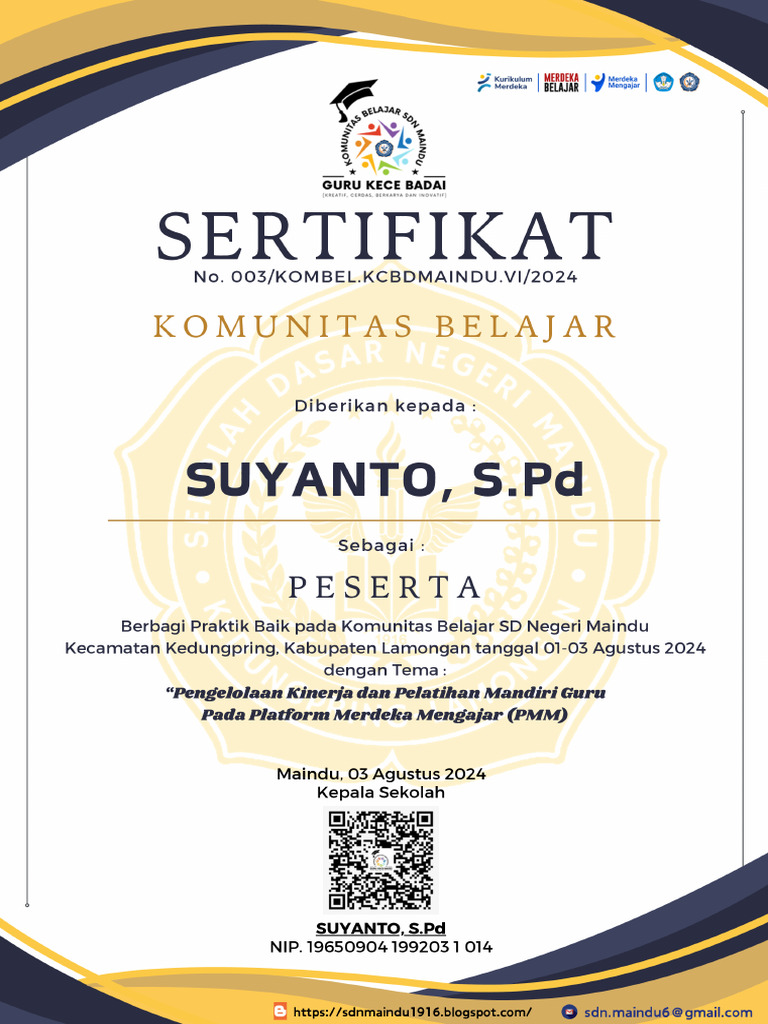 Sertifikat Kombel - 3 | PDF