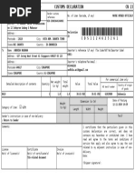 C73 Customs Declaration Guide | PDF | Customs | Governance