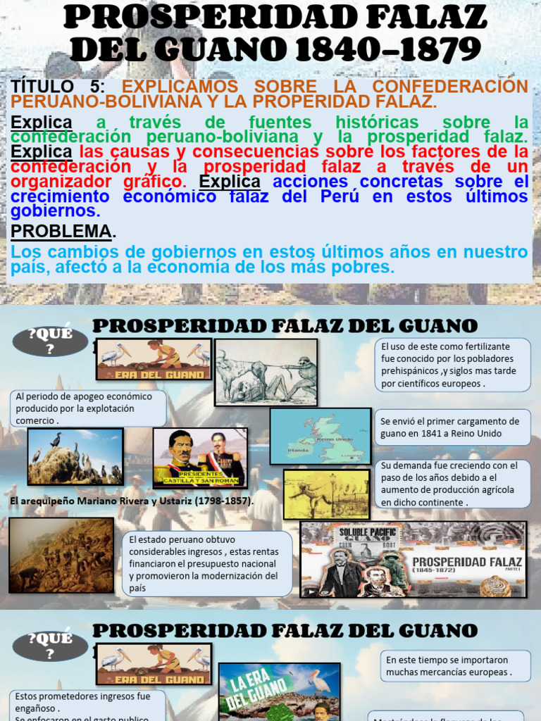 Prosperidad Falaz Del Guano 1840-1879 | PDF | Perú | Agricultura