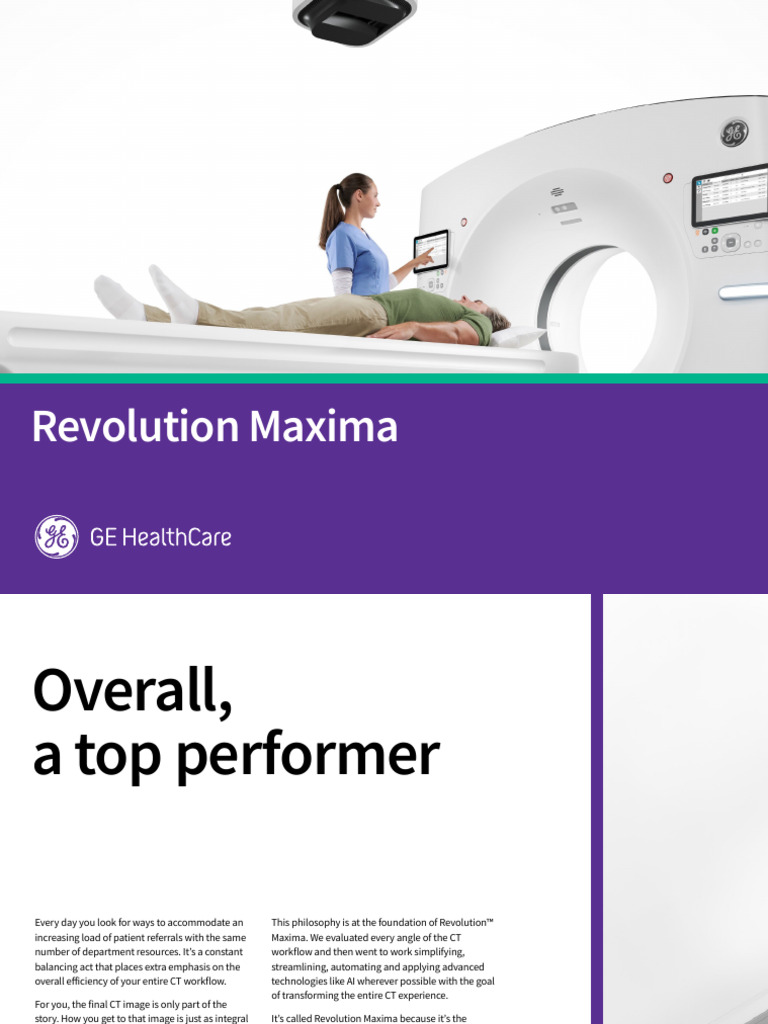 Revolution Maxima Brochure | PDF | Ct Scan