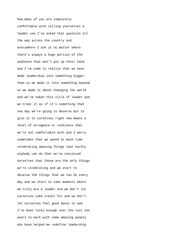 (English (Auto-Generated) ) Everyday Leadership - Drew Dudley (DownSub ...