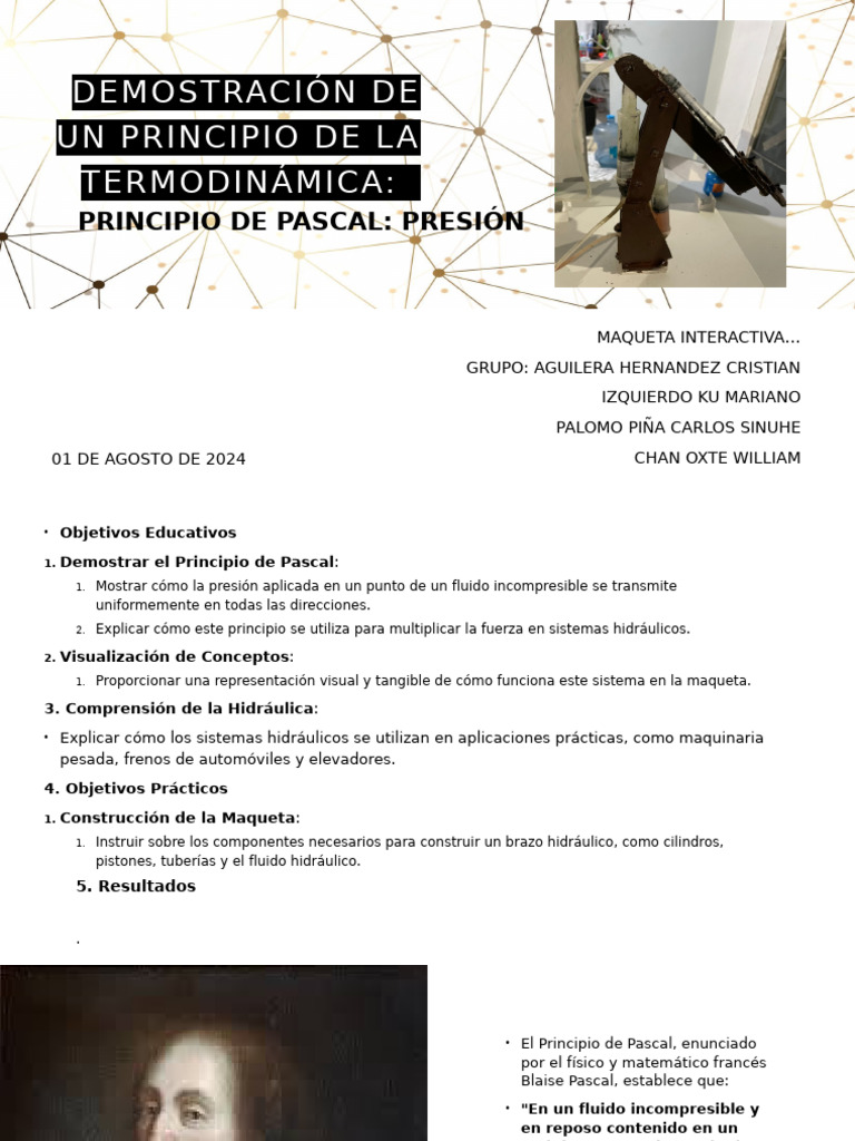 Principio de Pascal | PDF | Presión | Fuerza