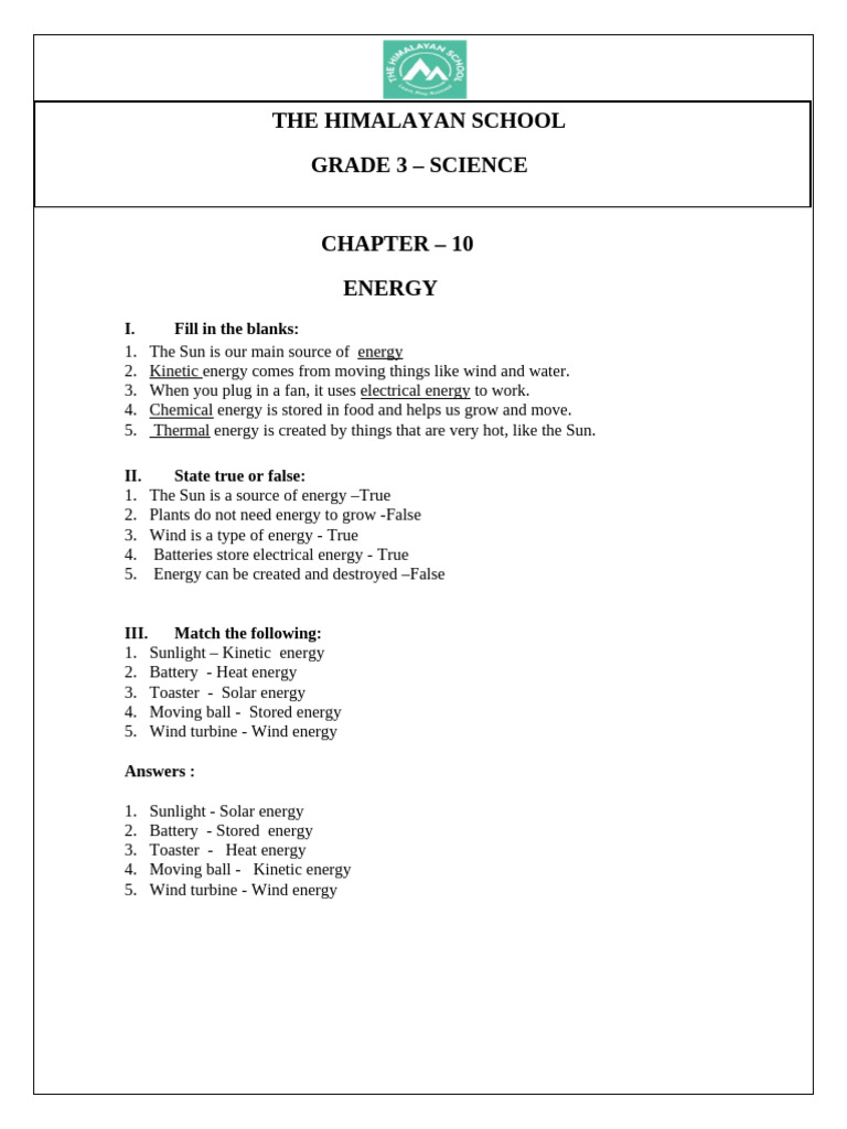 Chapter 10 Science Answers | PDF | Plants | Foods