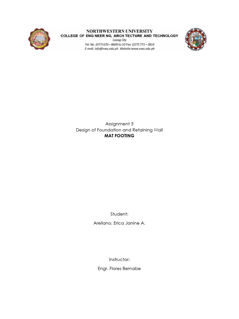 ASSIGNMENT 3 | PDF | Foundation (Engineering) | Deep Foundation