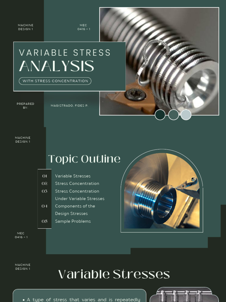 Variable Stress Analysis With Stress Concentration - Magistrado | PDF | Stress (Mechanics ...