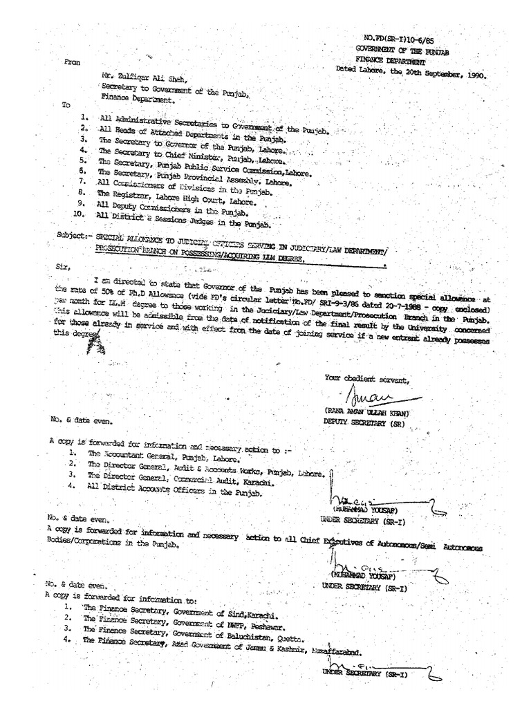 M.phil Allowance | PDF