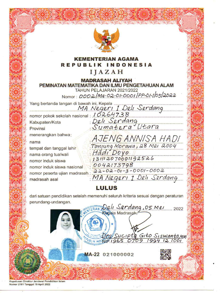Ijazah 2 | PDF