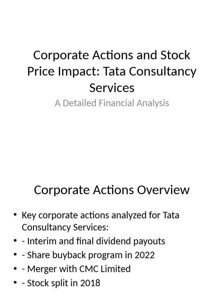 TCS Analysis Presentation | PDF