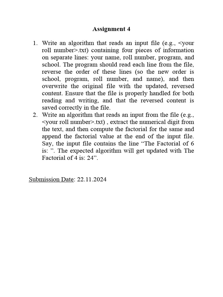 Assignment 4 - Theory | PDF