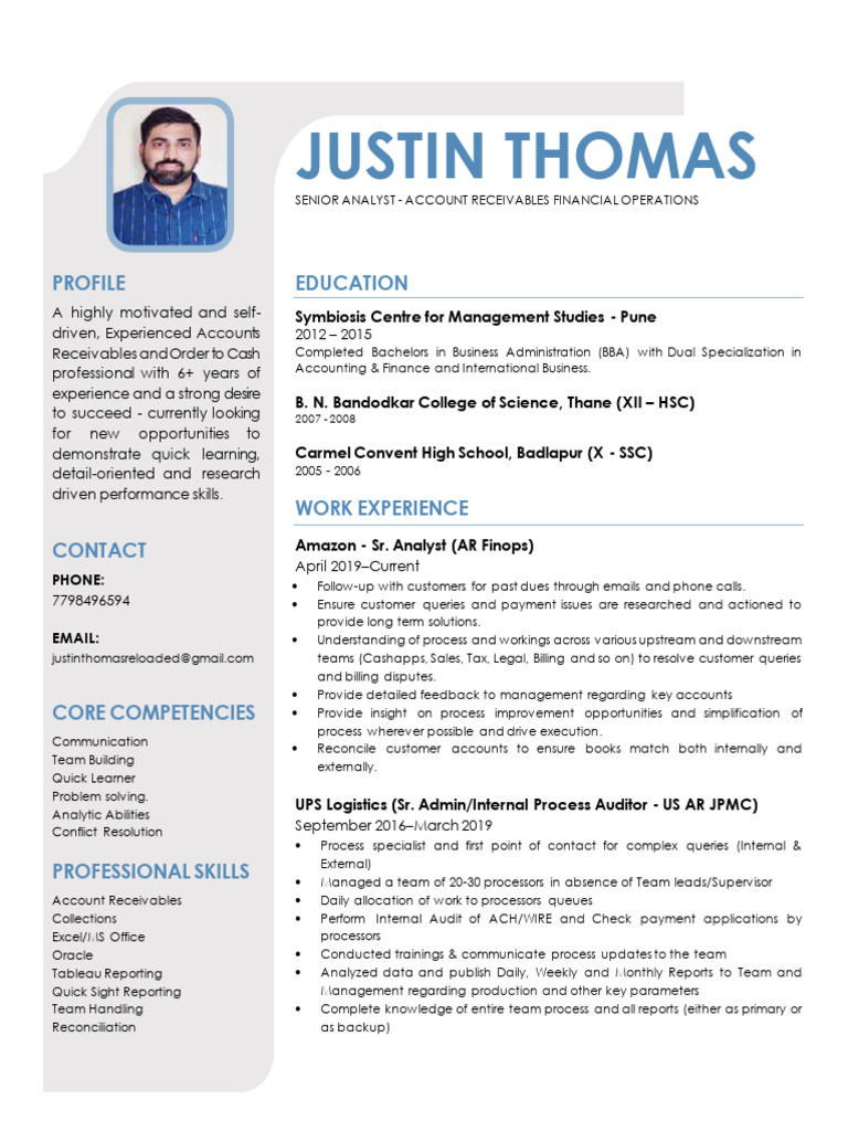 Justin Thomas Resume | PDF | Non Governmental Organization