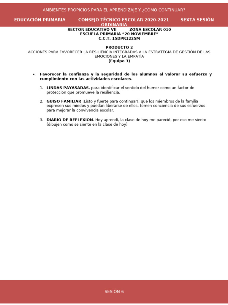 Productos 6 C T E Pdf Educación Primaria Modificación De