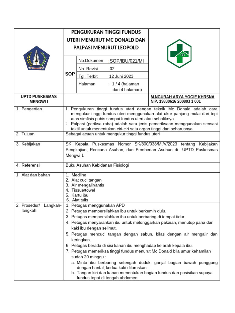 01.pengukuran Tfu | PDF | Pengembangan Diri