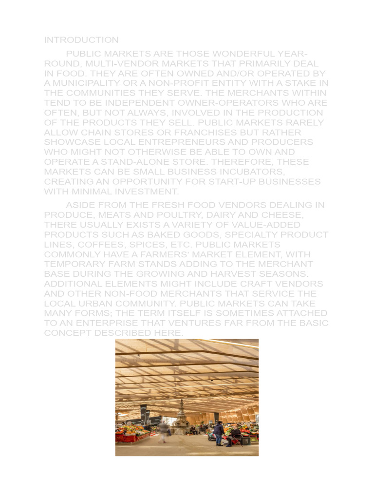 RW07- DESIGN | PDF | Farmers' Market | Economies