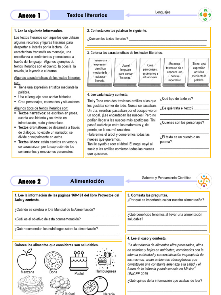 Cuad Parte 1 | PDF | Cuentos | Alimentos
