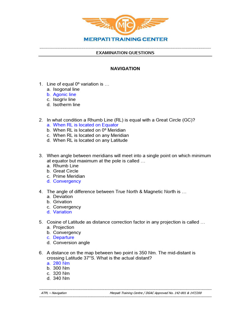 Atpl - Navigation | PDF | Gyroscope | Navigation