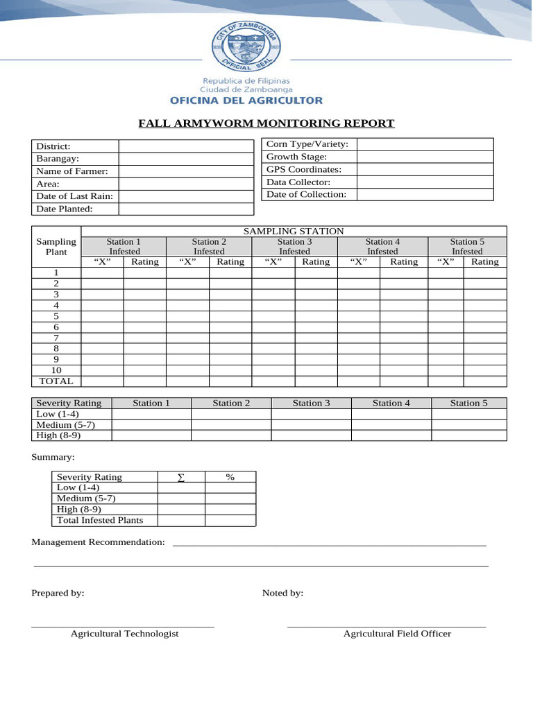Form 1..Monitoring Form | PDF