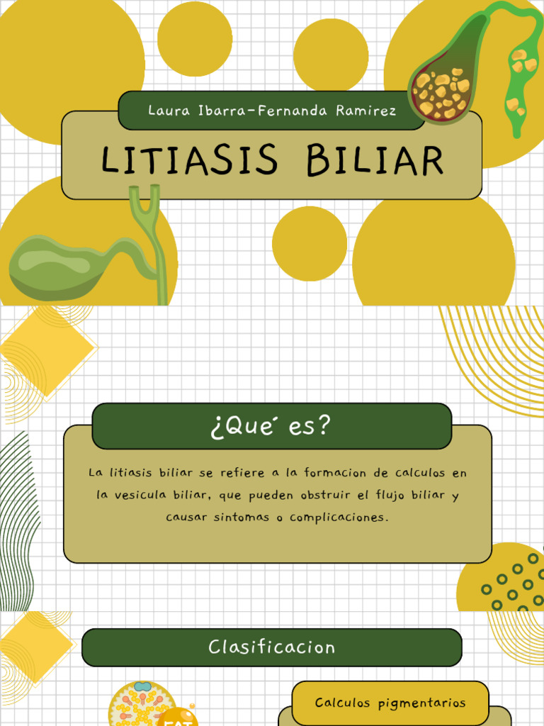 Litiasis Biliar | PDF | Bilis | Enfermedades y trastornos