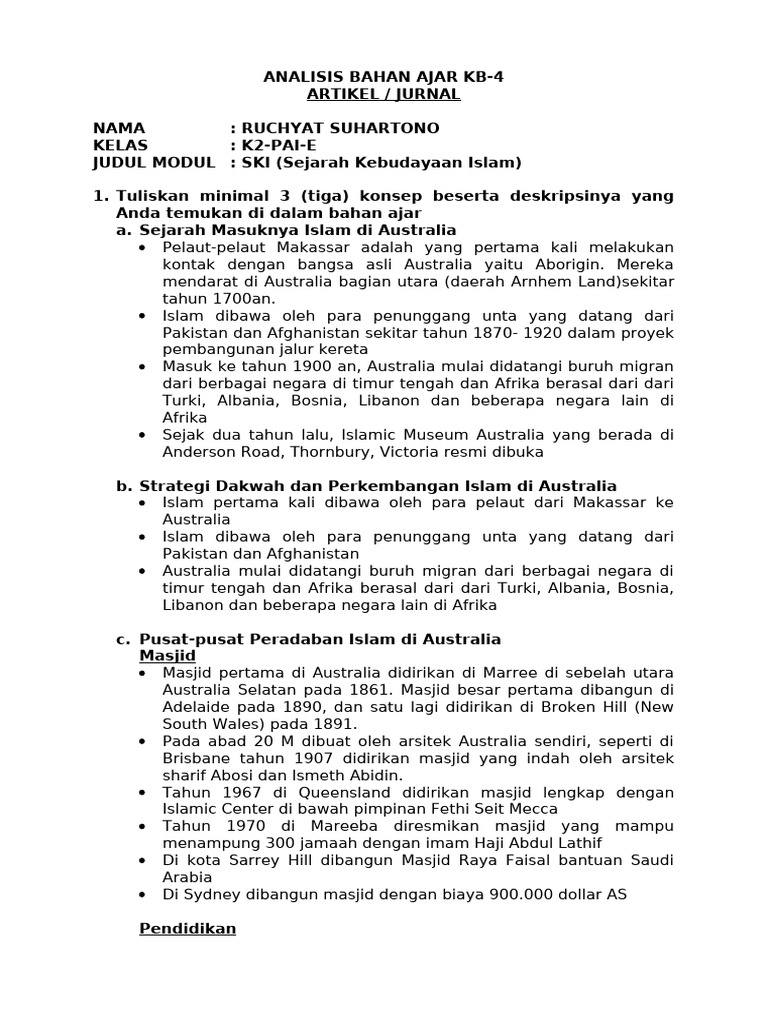 Analisis Bahan Ajar Modul 7 - Ski | PDF | Agama & Spiritualitas